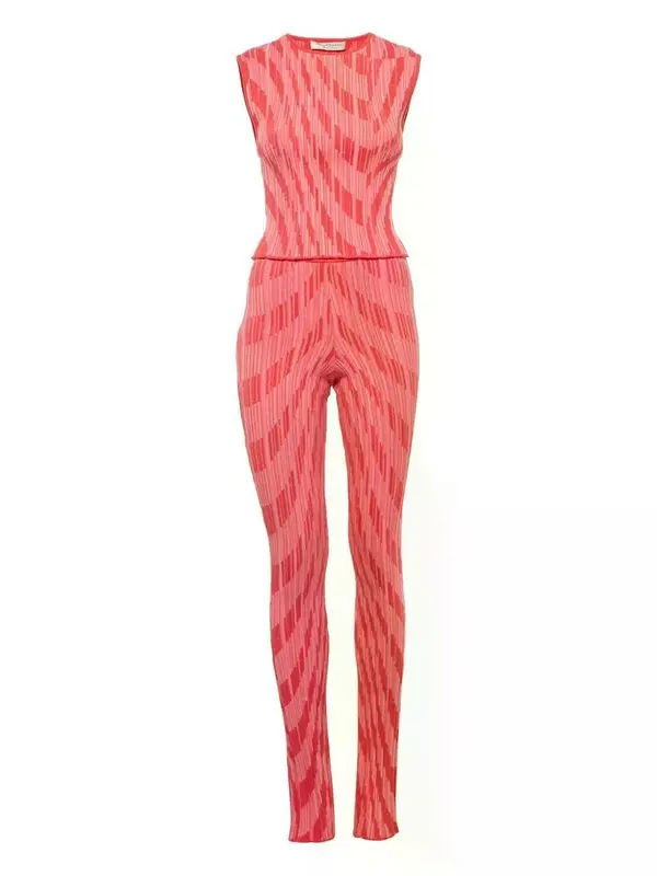 Philosophy Di Lorenzo Serafini Ribbed Knit Jumpsuit - Pink