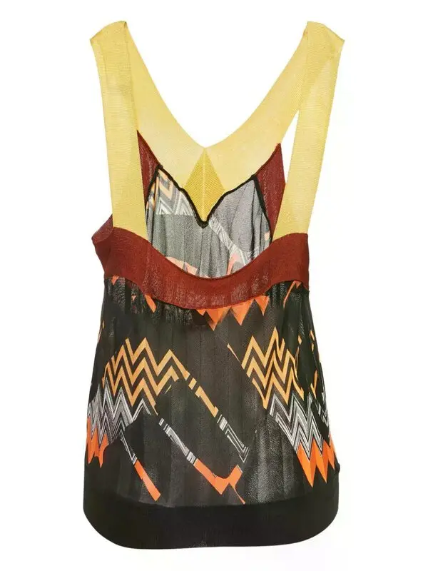 Missoni Zigzag-pattern Sleeveless Top
