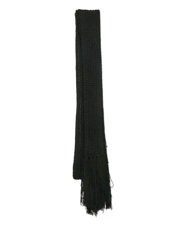 Dolce & Gabbana Crochet-knit Scarf - Black