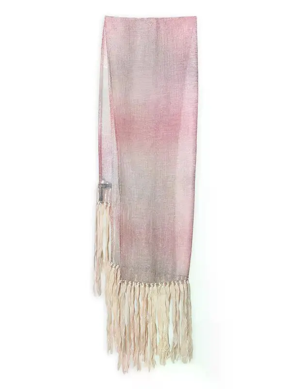 Emporio Armani Ombré Fringed Scarf - Pink