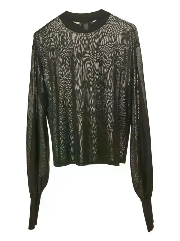 Alaïa Long-sleeve Sheer Top