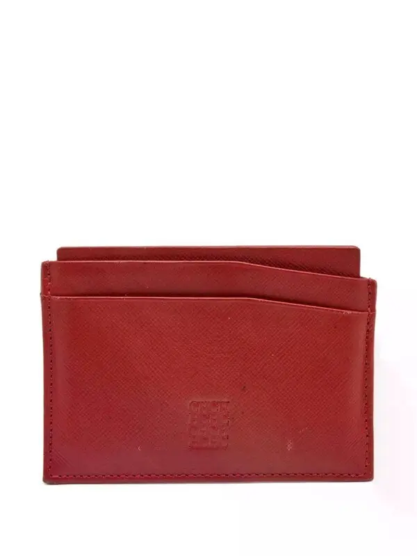 Carolina Herrera Logo-detail Leather Card Holder - Red