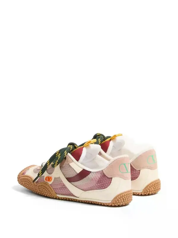 Valentino Garavani Amphibia Sneaker In Rubberized Calfskin - White