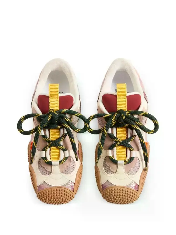 Valentino Garavani Amphibia Sneaker In Rubberized Calfskin - White