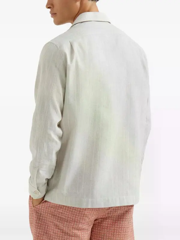 Brunello Cucinelli Jacquard Chest-pocket Shirt