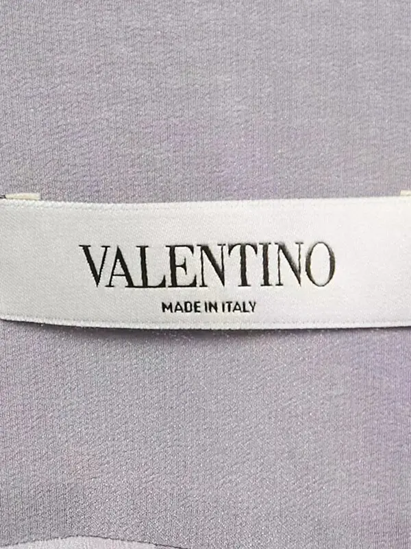 Valentino Garavani Contrast-collar Silk Shirt
