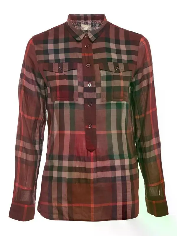 Burberry Check Half-placket Shirt