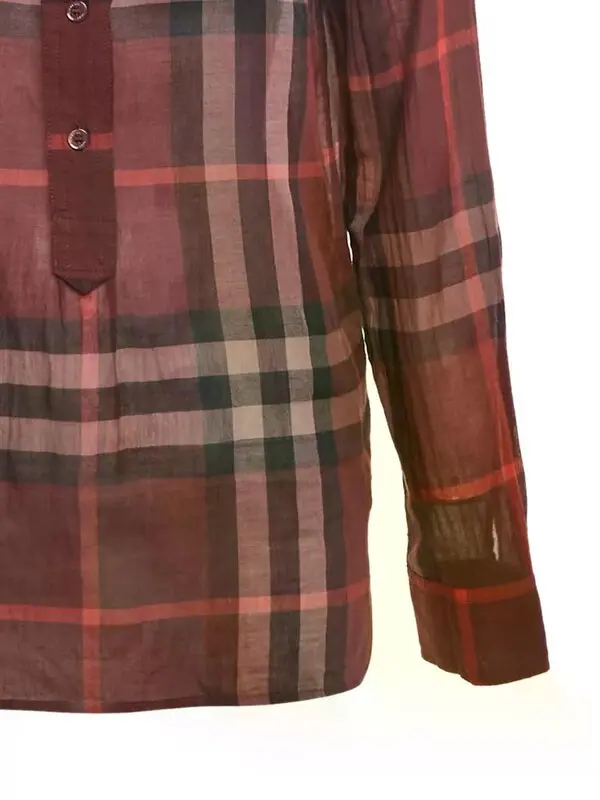 Burberry Check Half-placket Shirt