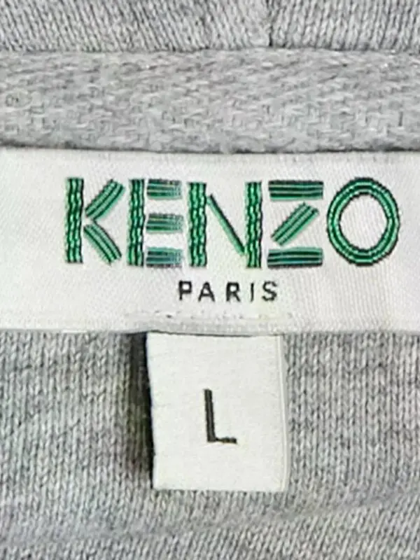 Kenzo Cotton Knit Hoodie - Grey