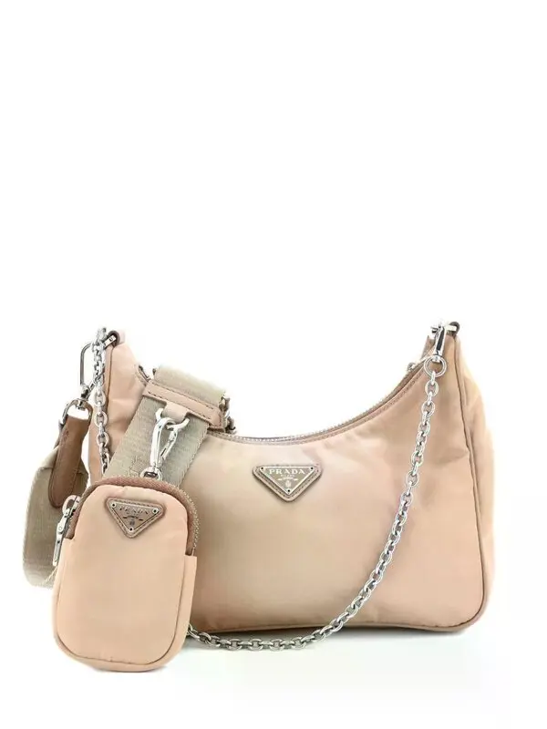 Prada Re-edition 2005 Tessuto Small Crossbody Bag - Neutrals