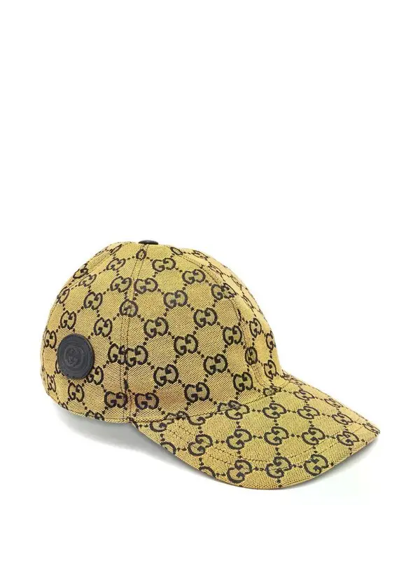 Gucci Gg Pattern Baseball Cap - Yellow