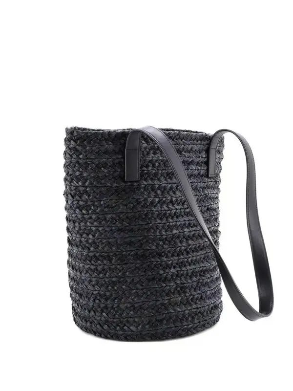 Saint Laurent Panier Basket Raffia Small Tote Bag