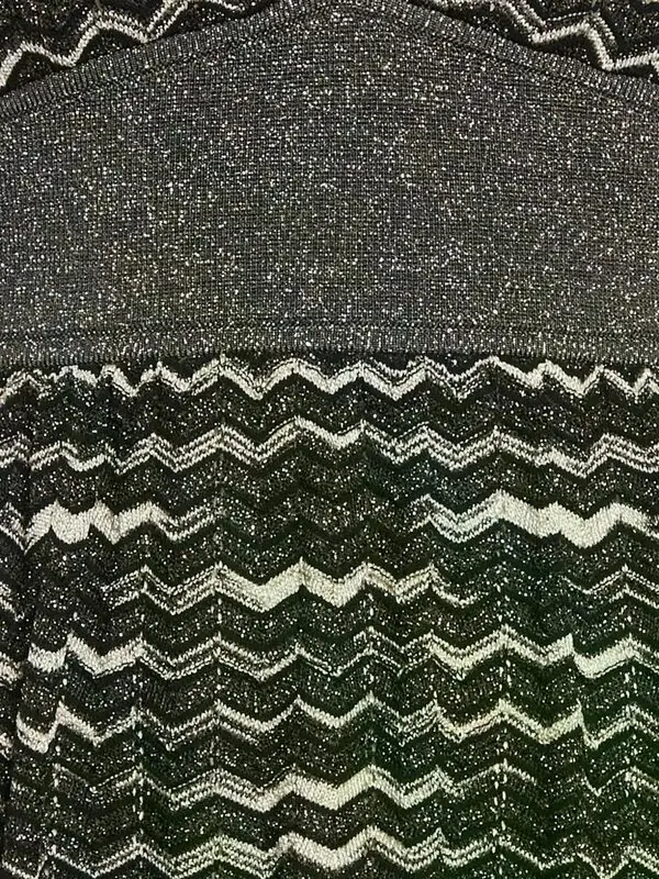 Missoni Zigzag Pattern Lurex Knit Dress