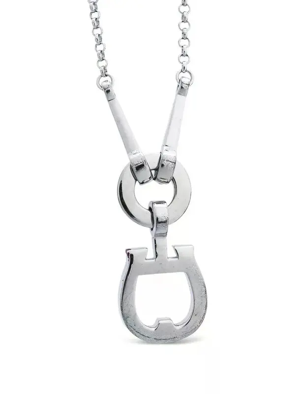 AIGNER Crystal-embellished Horseshoe Pendant Necklace
