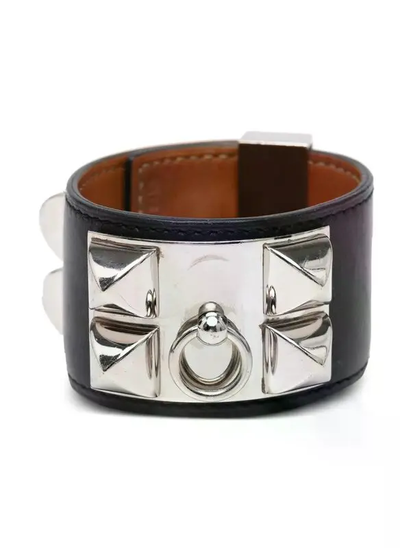 Hermès 2003 Swift Collier De Chien Bracelet - Black