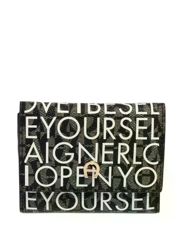 AIGNER 2000s Logo-print Wallet - Black