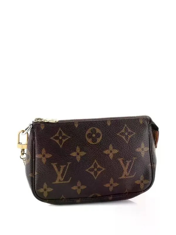 LOUIS VUITTON Monogram Canvas Pochette Accessoires Mini Clutch