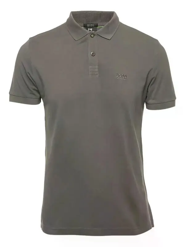 BOSS Pima Cotton Polo Shirt - Grey