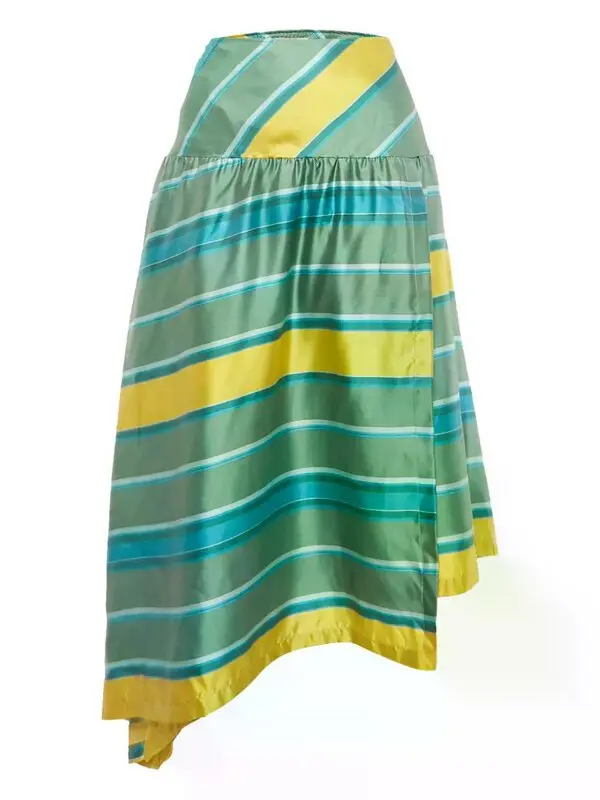 Max Mara Striped Midi Skirt