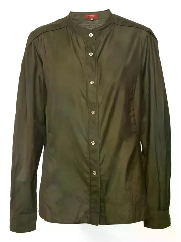 Burberry Button-front Cotton-silk Shirt