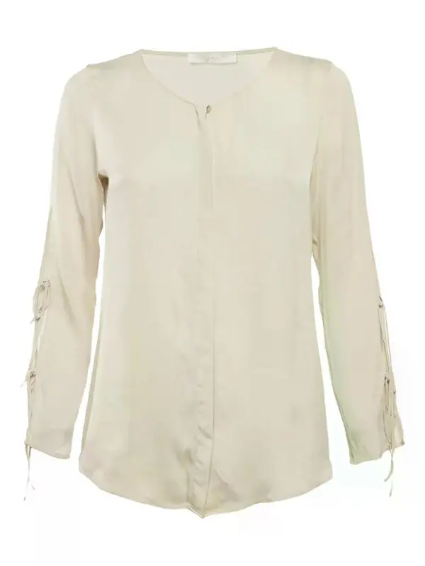 BOSS Crepe Button-down Blouse