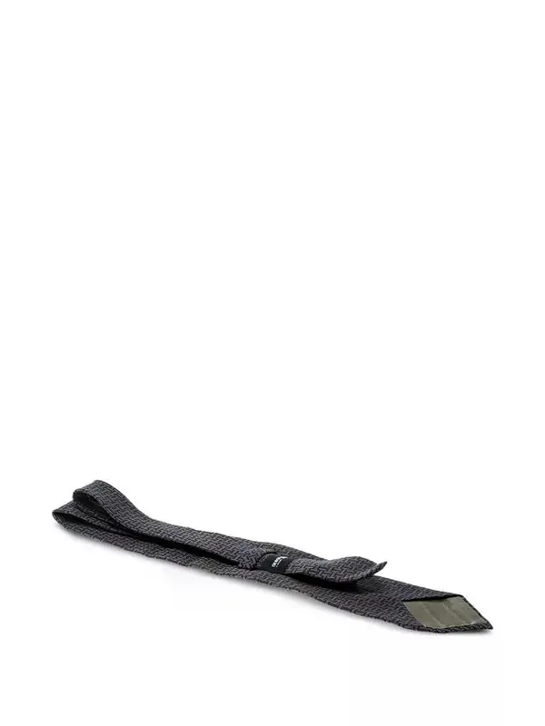 Giorgio Armani Jacquard Geometric Pattern Tie