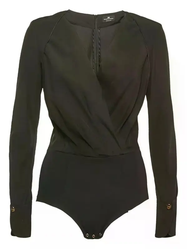 Elisabetta Franchi Wrap-effect Long-sleeve Bodysuit
