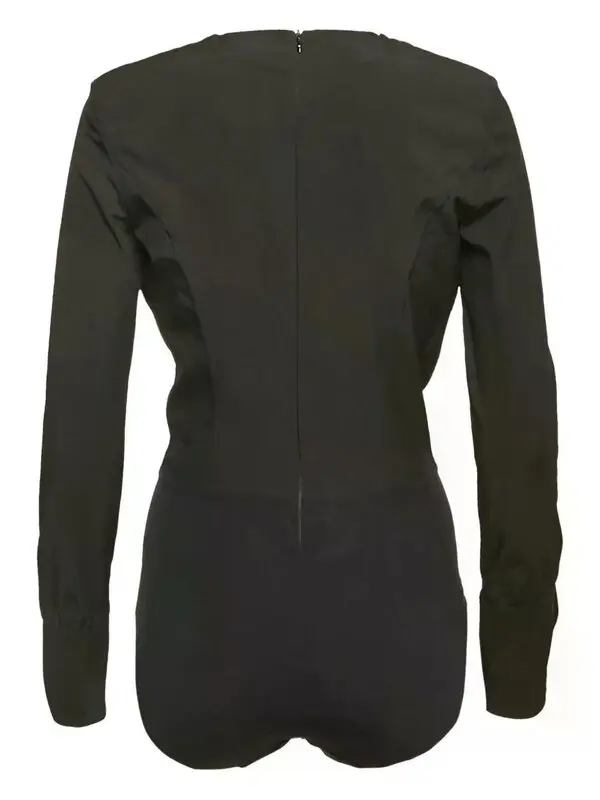 Elisabetta Franchi Wrap-effect Long-sleeve Bodysuit