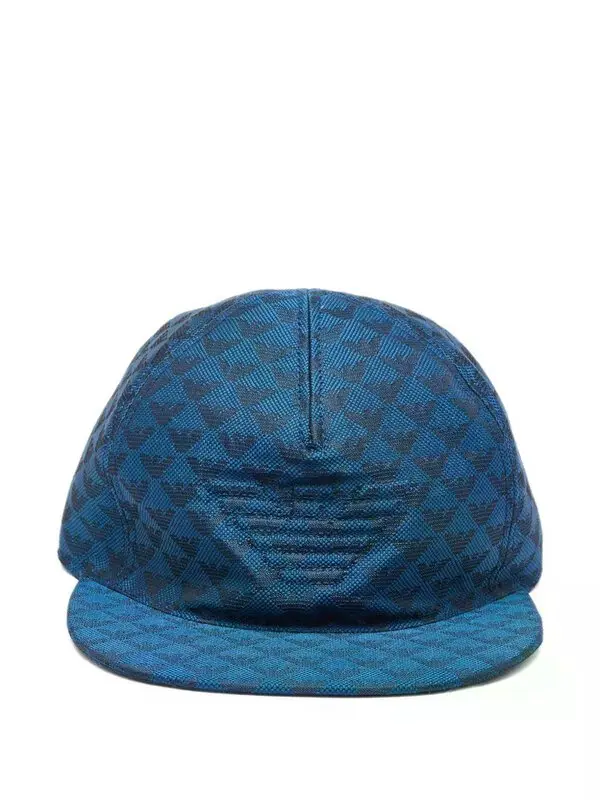 Emporio Armani 2000s Logo-print Cap - Blue
