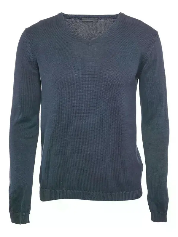 Prada V-neck Cotton Sweater