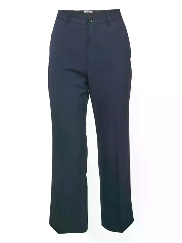 Miu Miu Wool-blend Waistband Trousers