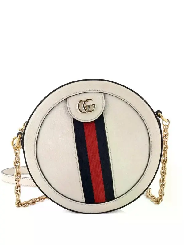 Gucci Ophidia Round Mini Crossbody Bag - Neutrals