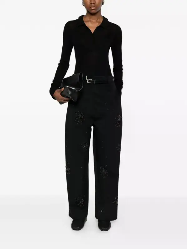 CORDERA Beaded-embellishment Trousers