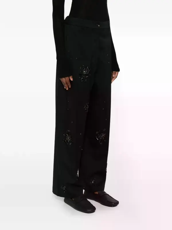 CORDERA Beaded-embellishment Trousers