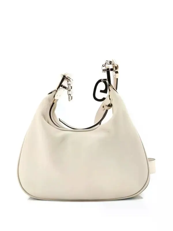 Gucci Attache Leather Shoulder Bag - Neutrals