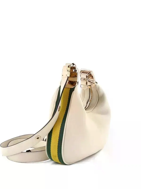 Gucci Attache Leather Shoulder Bag - Neutrals