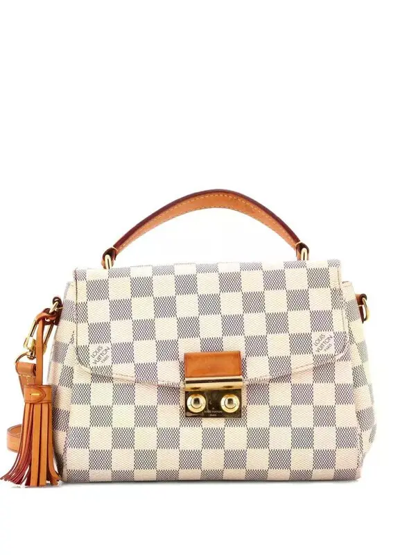 LOUIS VUITTON Croisette Damier Crossbody Bag - White