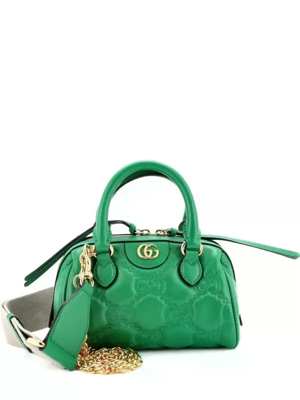 Gucci Ophidia Convertible Boston Top Handle Mini Crossbody Bag - Green