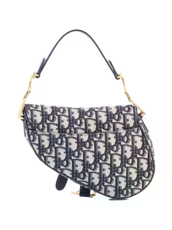 Dior Saddle Handbag Oblique Canvas Mini Shoulder Bag - Blue