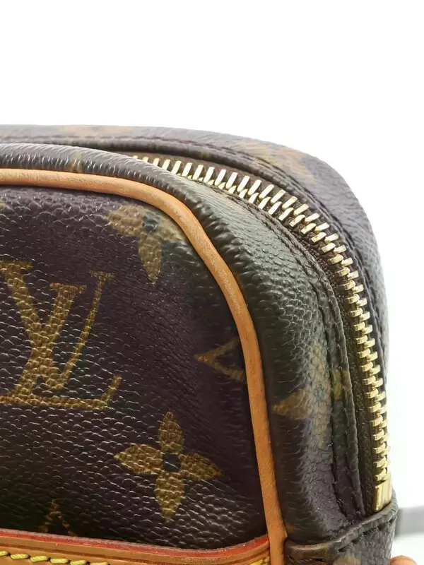 LOUIS VUITTON 2004 Danube Monogram Crossbody Bag - Brown