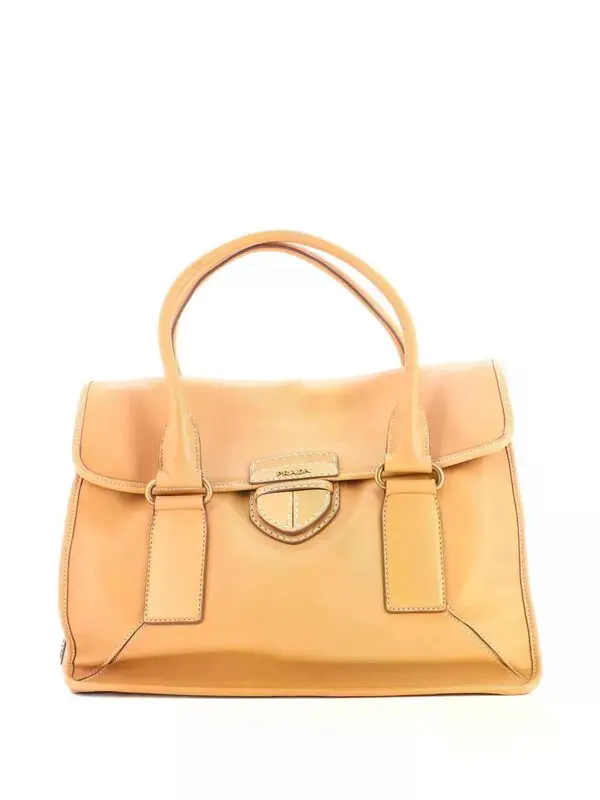 Prada Leather Large Tote Bag