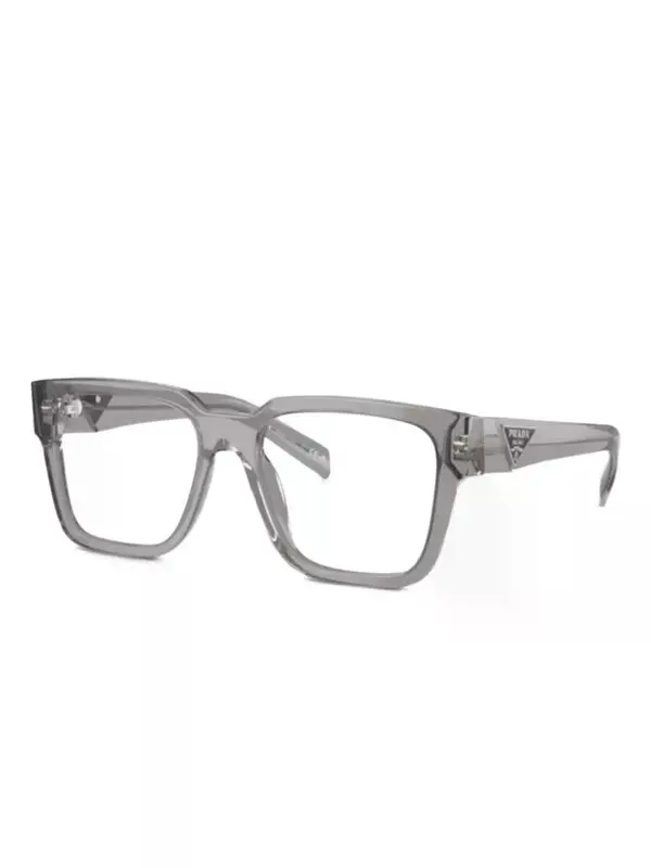 Prada Square Frame Eyeglasses - Grey