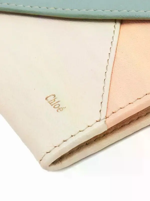 Chloé Colour-block Leather Wallet