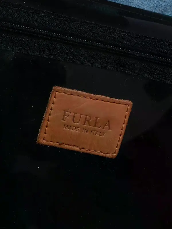 Furla Croc Embossed Leather Tote