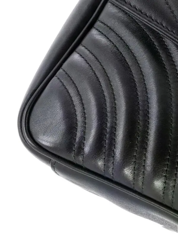 Gucci Gg Marmont Flap Bag Matelasse Leather Medium