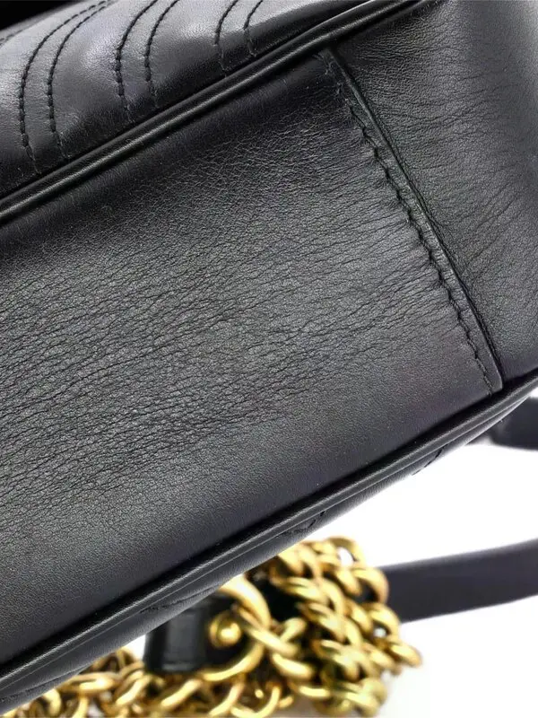 Gucci Gg Marmont Flap Bag Matelasse Leather Medium