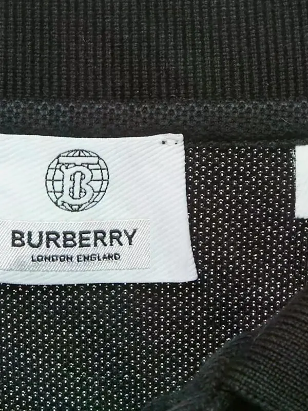 Burberry Logo-embroidered Polo Shirt - Black
