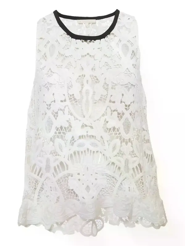 Maje Laced Sleeveless Top