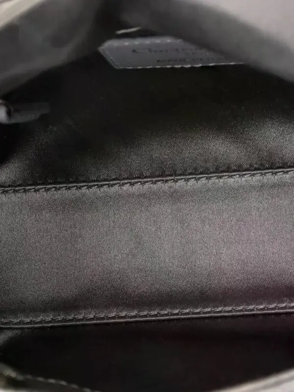 Dior Lady Crystal Embellished Mini Satchel - Grey