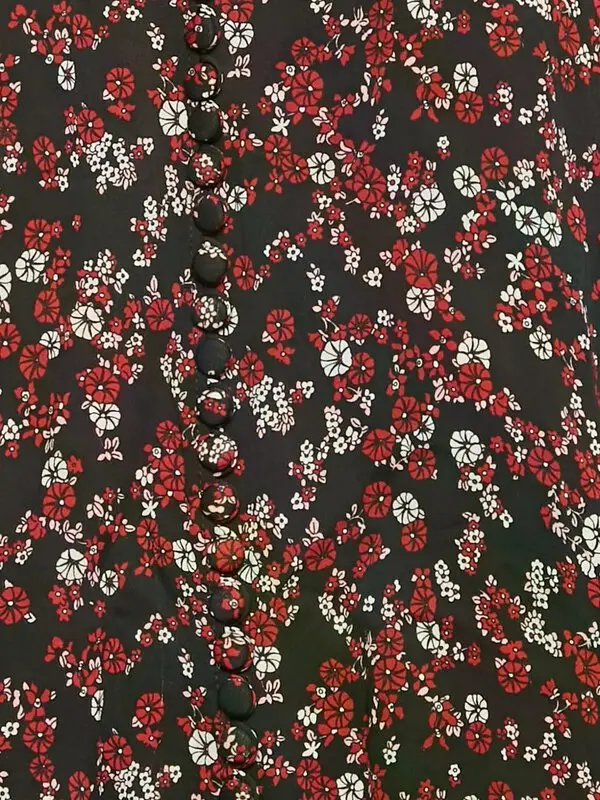 Magda Butrym Floral-print Cold-shoulder Dress
